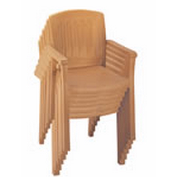 Atlantic Classic Plastic Resin Stacking Dining Chair - Picnic Furniture