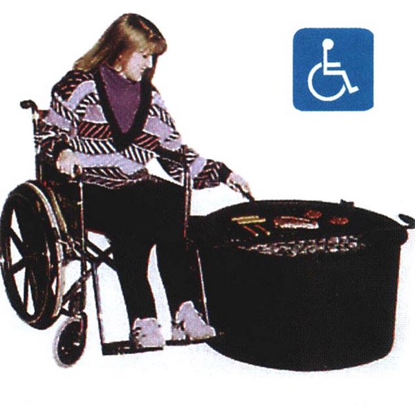 ADA Wheelchair Accessible Fire Ring - Picnic Furniture