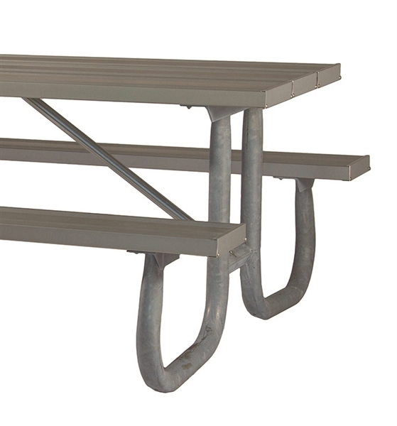 Picnic Table Frame 6 Ft. Welded 2 3/8 inch Galvanized Steel, Portable ...