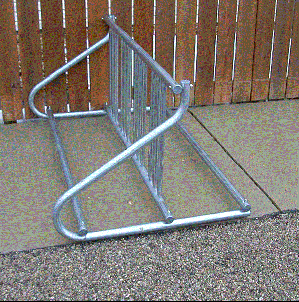 18 Space 10 Ft Galvanized Bike Rack – Picnic Furniture | Picnic ...
