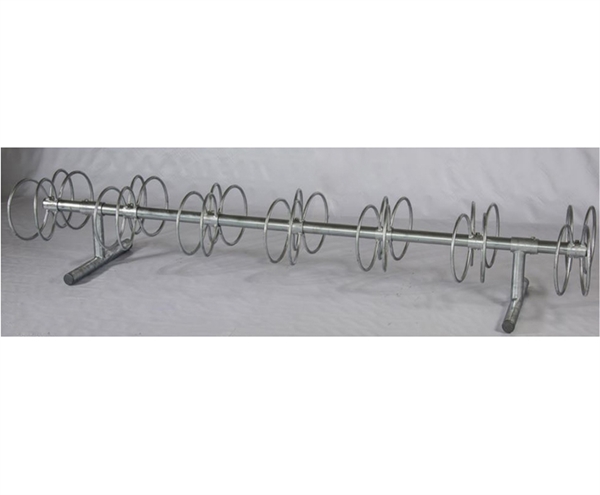 8 Space Circle Bicycle Rack 5 Ft Galvanized Portable - Picnic Furniture