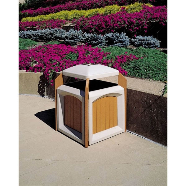 60 Gallon Jumbo Trash Can with Ash Tray – Picnic Furniture | Picnic ...