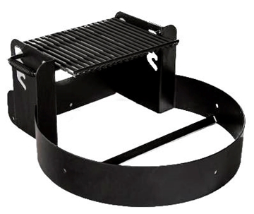 Fire Ring with Grill: Cook & Gather | Picnic Furniture - Picnic Tables ...