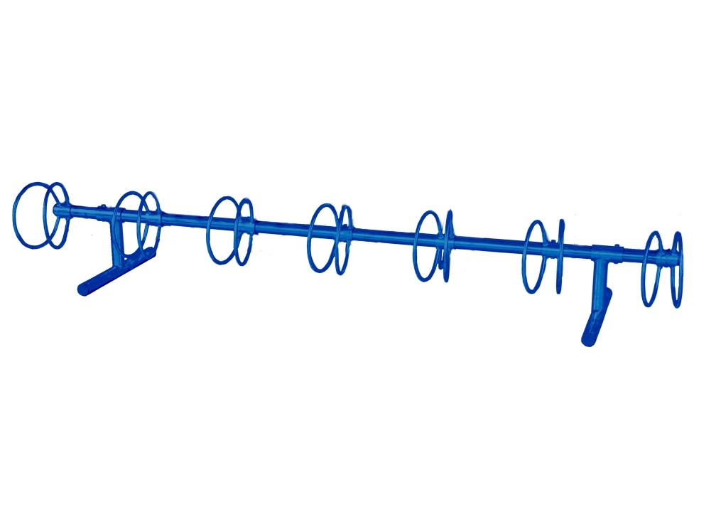 7 Space Circle Steel Bike Rack, Portable, Surface Mount, or In-Ground ...