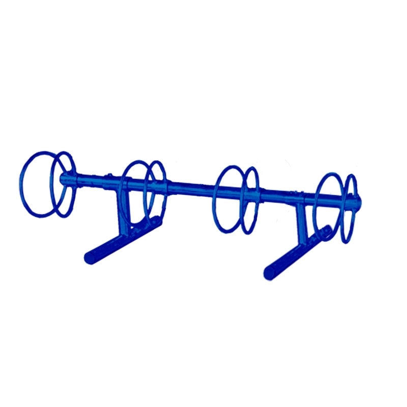 4 Space Circle Steel Bike Rack, Portable, Surface Mount, or In-Ground ...