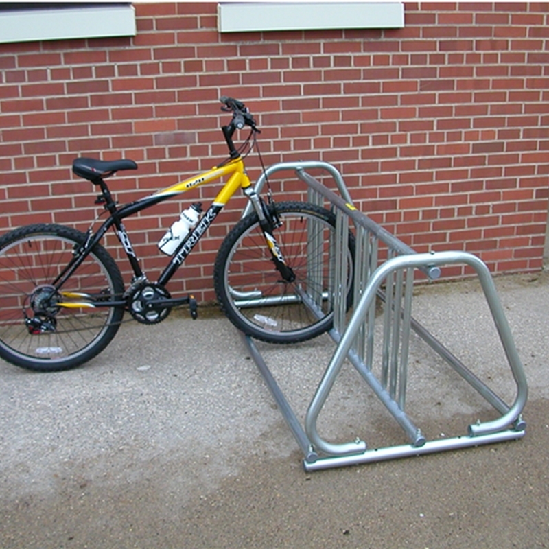 8 Space "A" Style Steel Bike Rack, Portable - Picnic Furniture