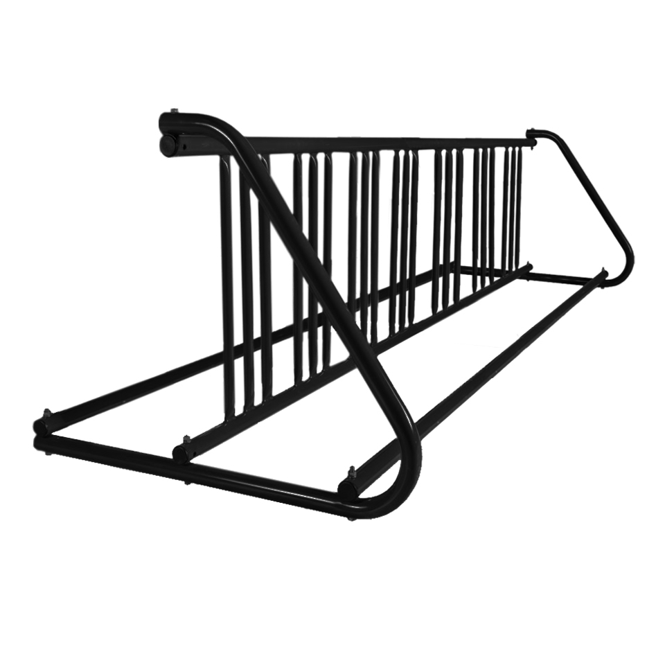 14 Space "W" Style Steel Grid Bike Rack, Portable - Picnic Furniture