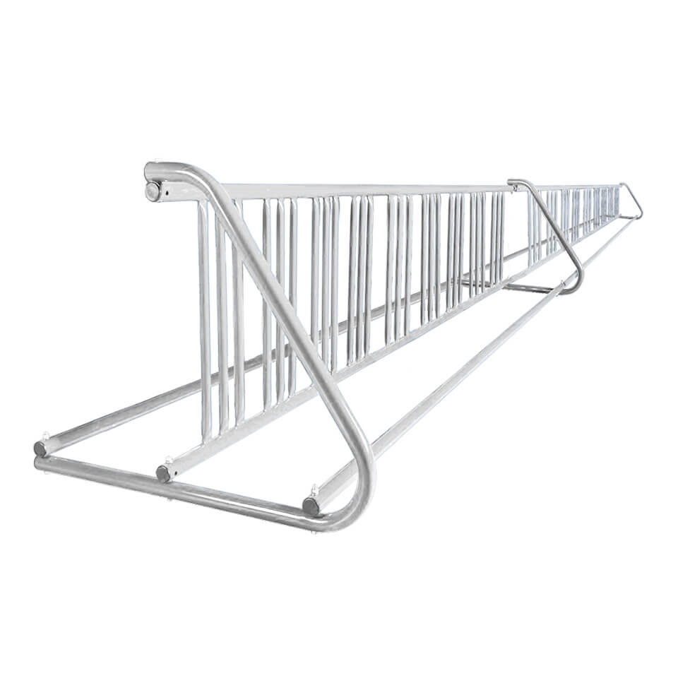 36 Space "W" Style Double-Sided Steel Grid Bike Rack, Portable - Picnic ...