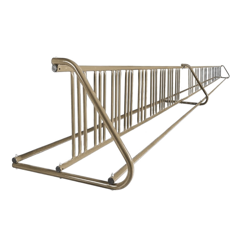 36 Space "W" Style Double-Sided Steel Grid Bike Rack, Portable - Picnic ...