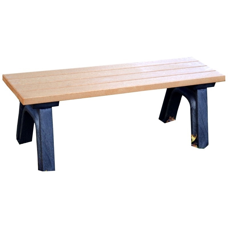 Deluxe Recycled Plastic Flat Bench - Picnic Furniture