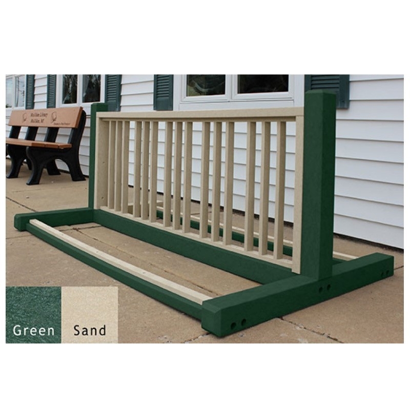 Recycled Plastic Bike Rack, 6 or 10 Slot - Picnic Furniture