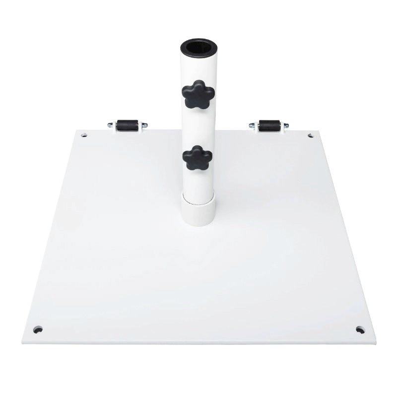 Powder Coated Steel 75 lb. Umbrella Base with Wheels, Freestanding Use ...
