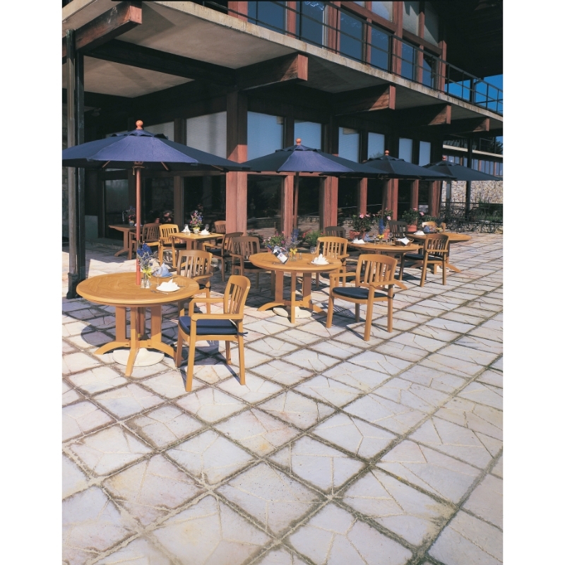 Atlantic Classic Plastic Resin Stacking Dining Chair - Picnic Furniture