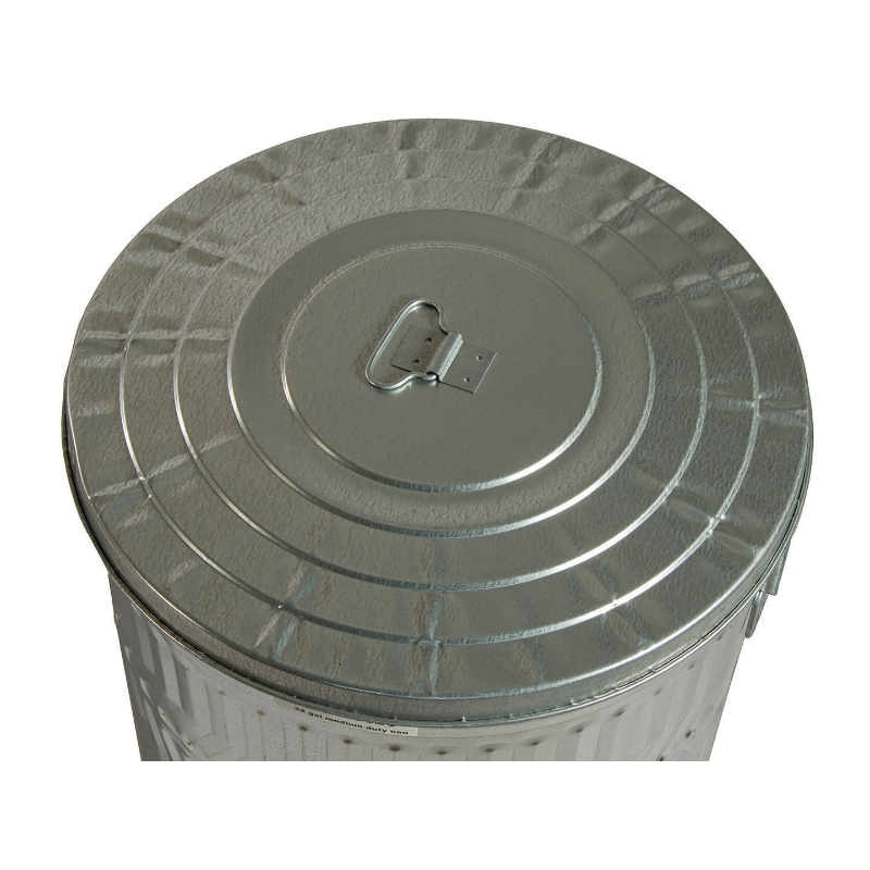 20 Gallon Galvanized Steel Trash Can with Lid - Picninc Furniture