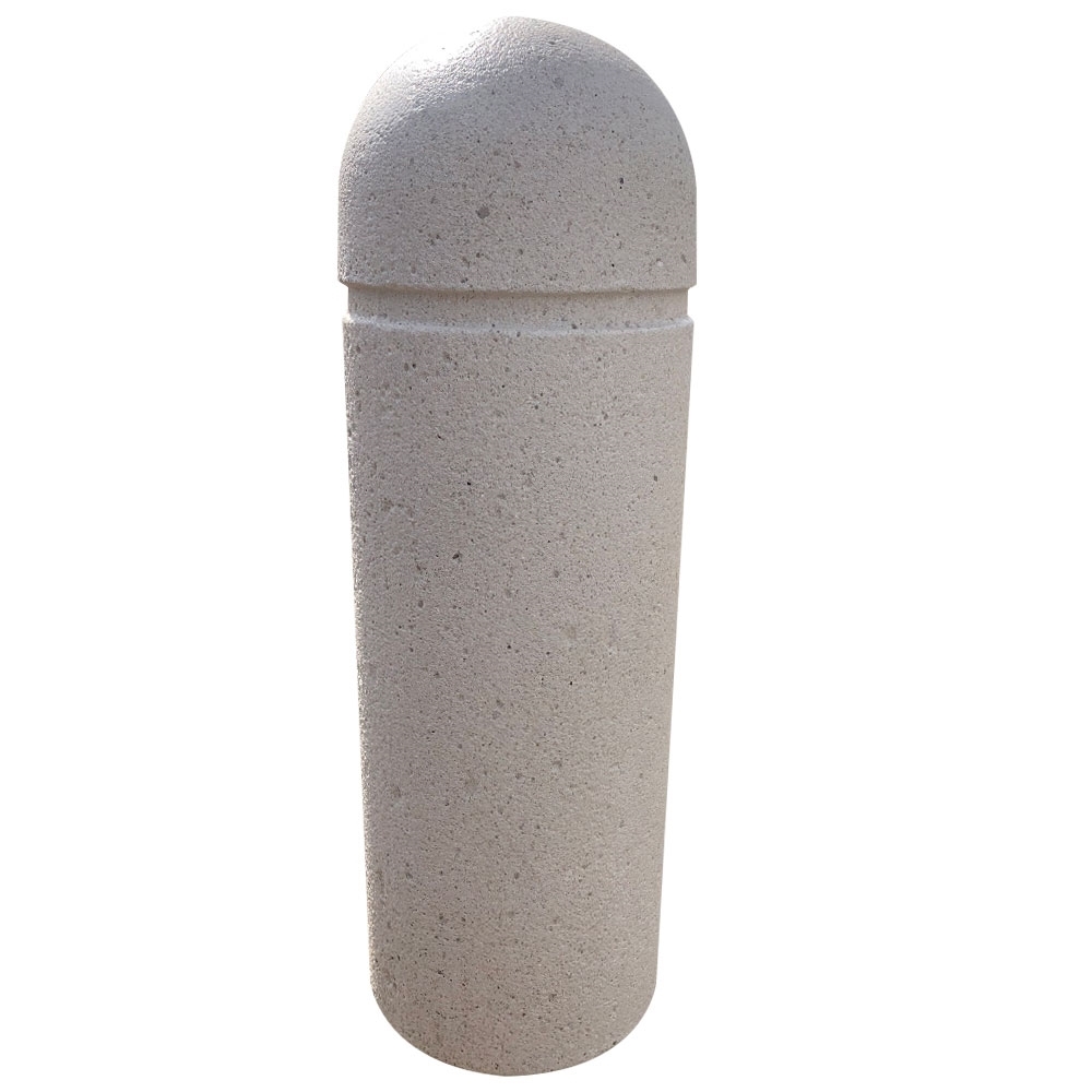 12" Round Concrete Bollard With Dome Top - Picnic Furniture