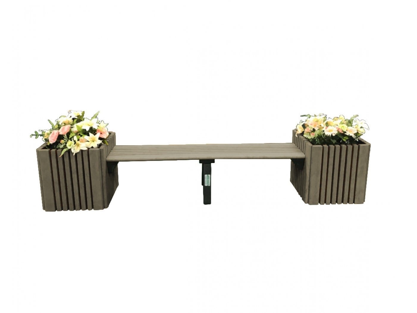 Bench With Planters Combo - Picnic Furniture