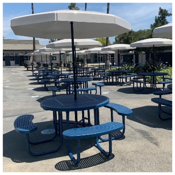 Commercial Fiberglass Hard Top Canopy Umbrellas for Restaurants ...
