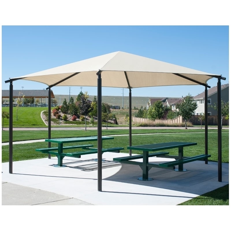 Surface Mount Hexagonal Hip End Shade With Glide Elbow - Picnic Furniture