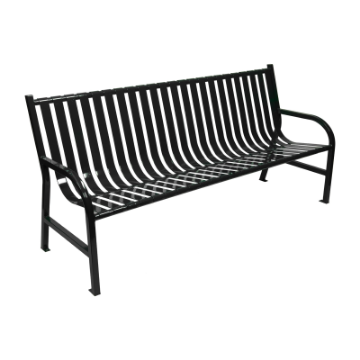 Slatted Steel Park Benches - Picnic Furniture
