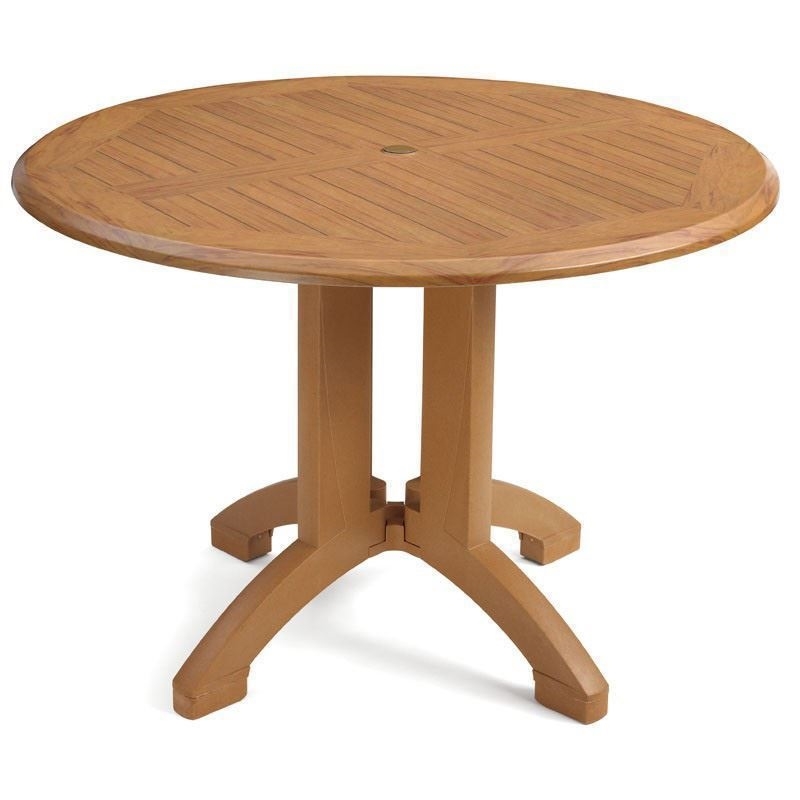 Atlanta Round Melamine Pedestal Table - Picnic Furniture