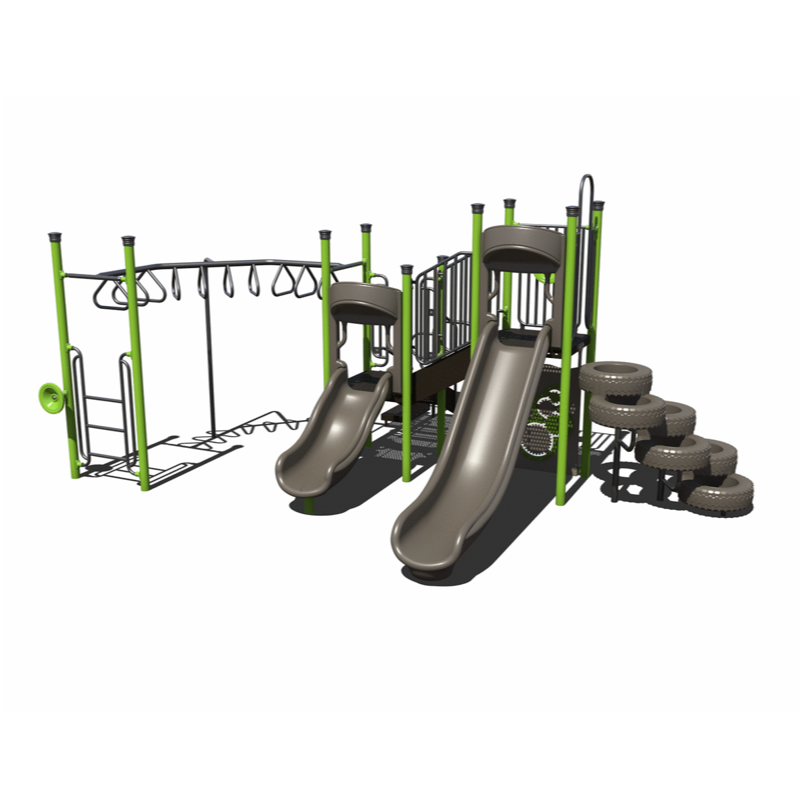 Tires & Gears Steel Play Structure - Picnic Furniture