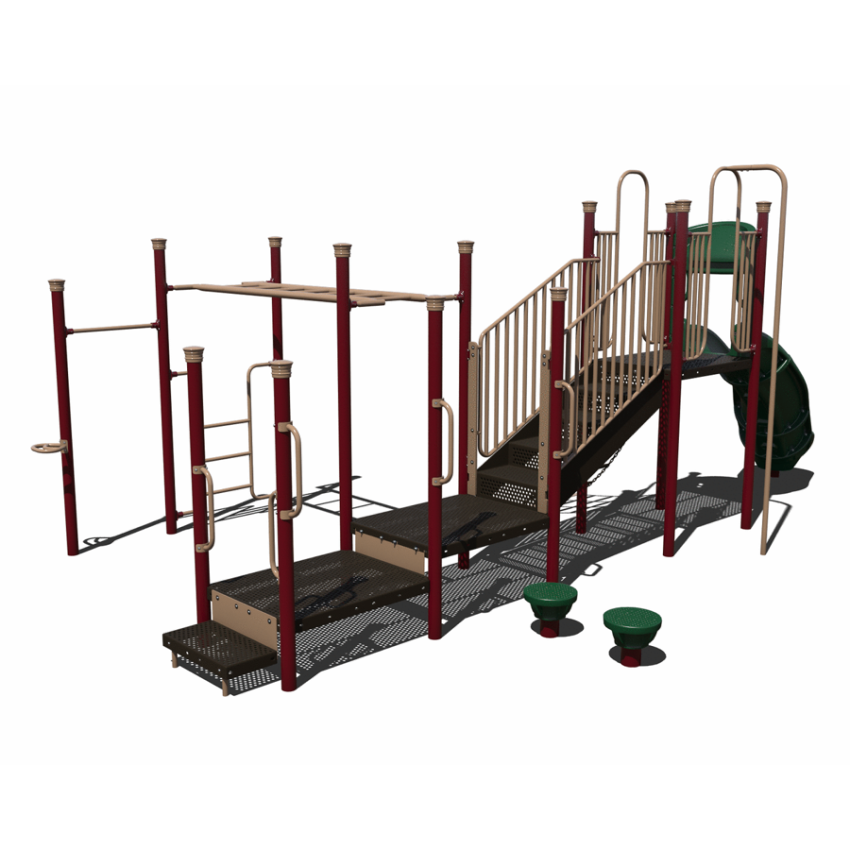 Springer Cove Steel Play Structure Ages 5–12 – Picnic Furniture