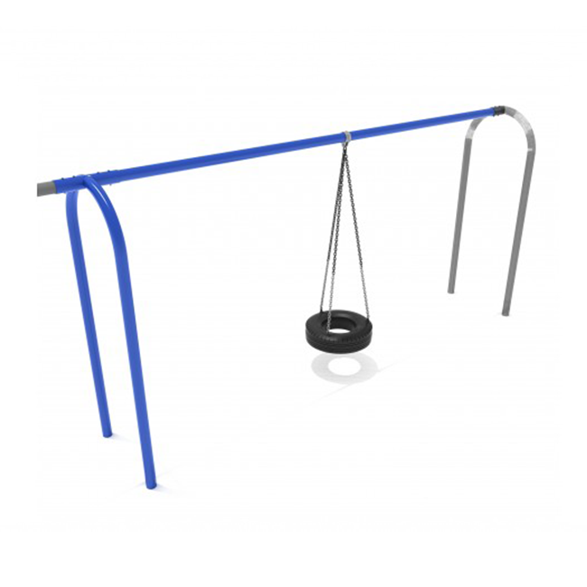 8 Foot High Elite Arched Post Commercial Swing Set with Adaptive Swing ...