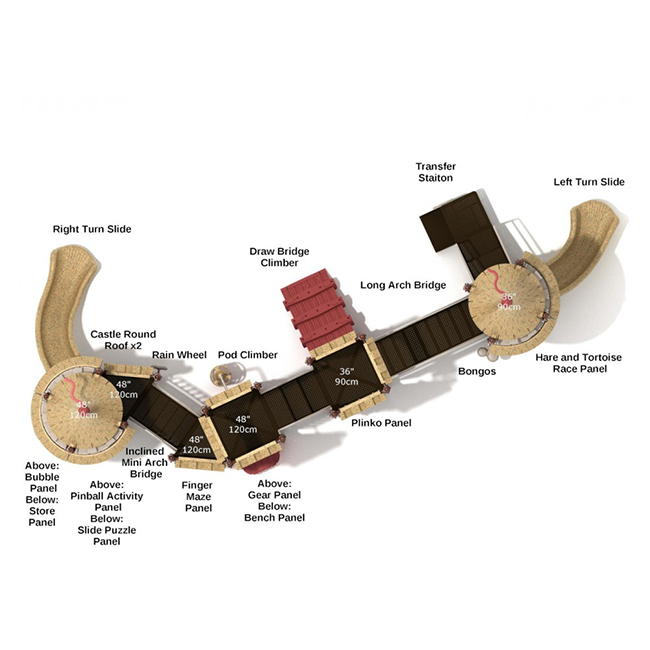 Reeve’s Rampart Commercial Playground Equipment - Ages 2 to 12 yr ...