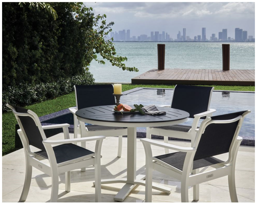 42" Dashed MGP Dining Table X-Base - Picnic Furniture