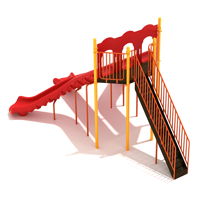 6 Foot Triple Split Slide Freestanding Slide - Ages 2 to 12 yr - Picnic ...