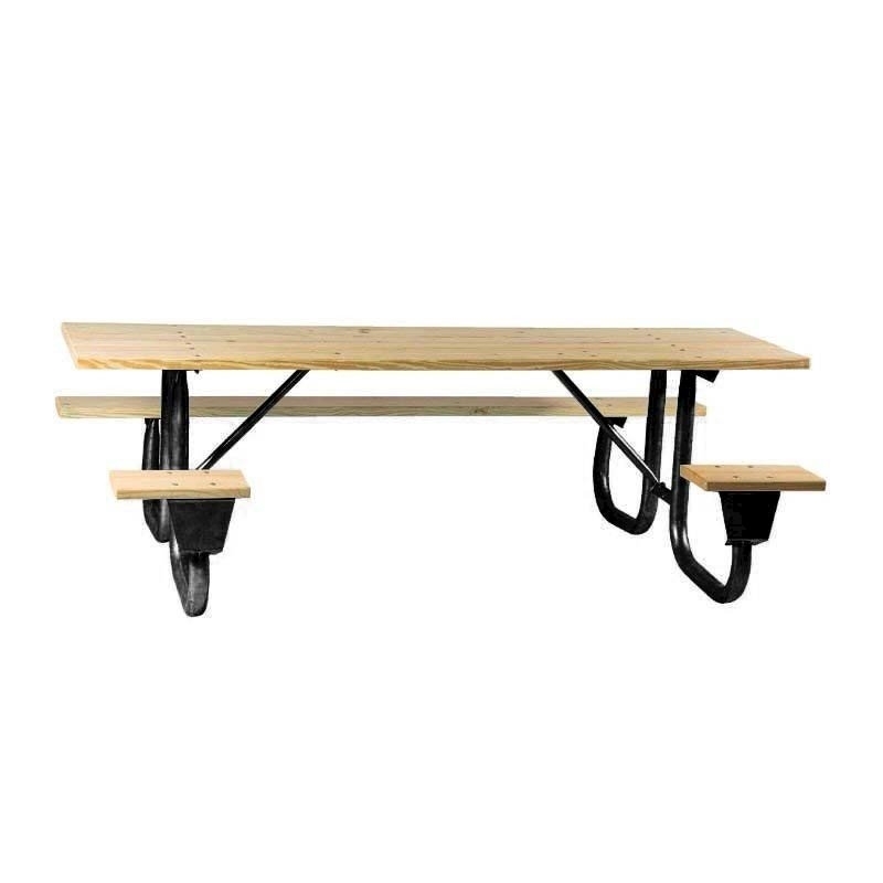 8 Ft ADA Wooden Picnic Table w/ Side Access – Picnic Furniture | Picnic ...