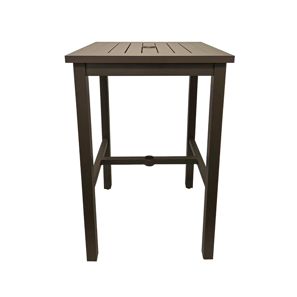 Sigma 28″ Slatted Aluminum Bar Table – Picnic Furniture | Picnic ...