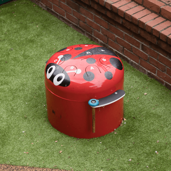 Lady Bug Drum for Daycare Centers - Portable - Picnic Furniture