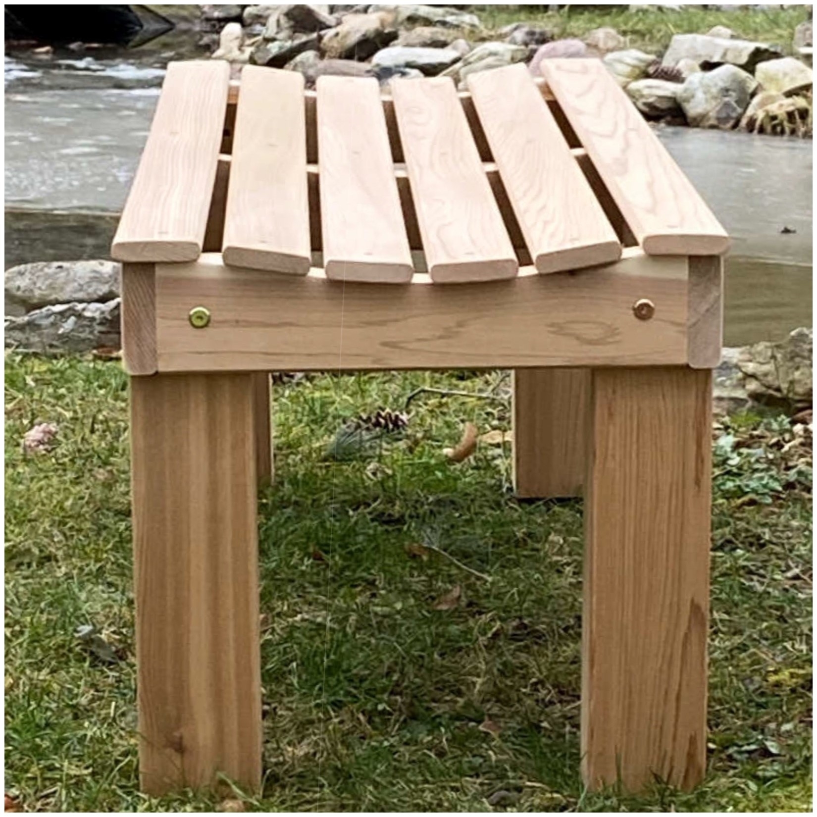 Courtyard Backless Cedar Bench - Picnic Furniture