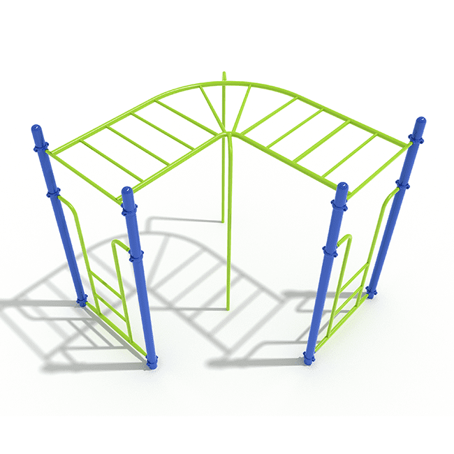 90-Degree Straight Rung Horizontal Ladder Free Standing Monkey Bars ...