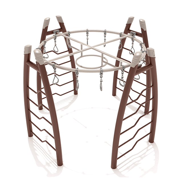 Curved Post Circle Overhead Swinging Ring Ladder Playground Climbing ...