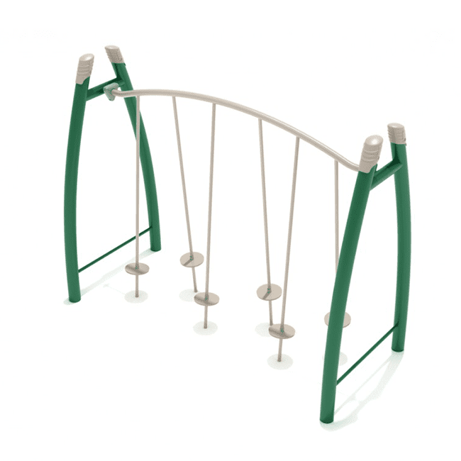 Curved Post Tilted Lily Pad Bridge Playground Stepping Stones - Ages 5 ...