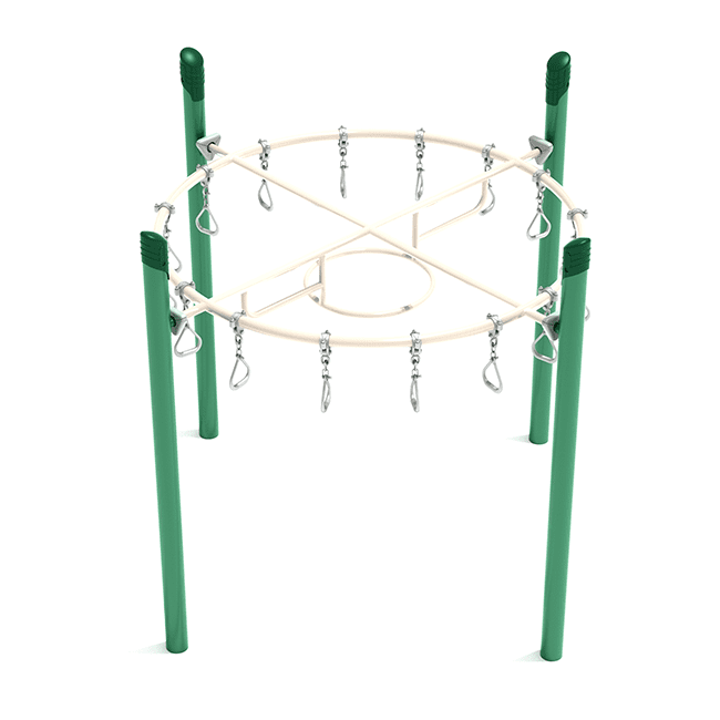 Single Post Circle Overhead Swinging Ring Ladder Playground Climbing ...