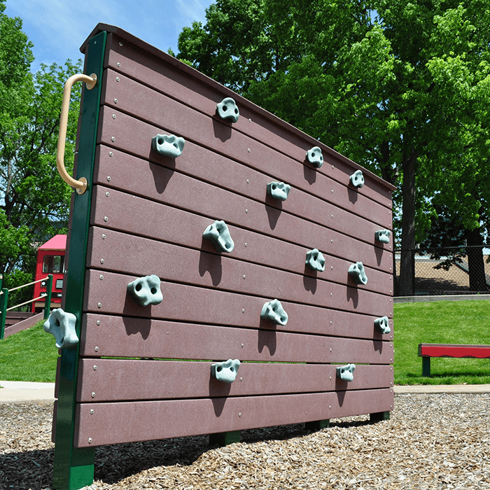 Lateral Freestanding Playground Rock Climbing Wall - Ages 5 to 12 yr ...
