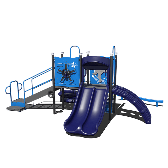 Space Station Preschool Play Structure - Ages 2 to 12 yr - Picnic Furniture