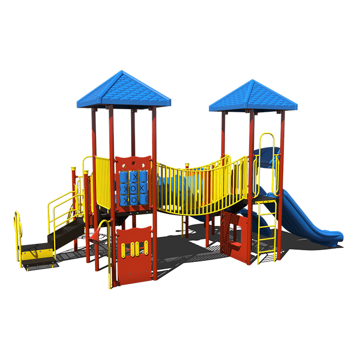Four Corner Commercial Grade Playground Equipment - Ages 2 to 12 yr ...