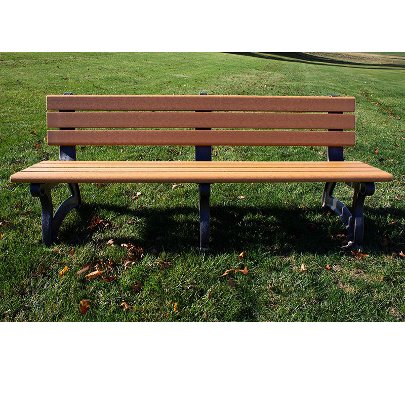 Aspen Recycled Plastic Bench with Back - Picnic Furniture