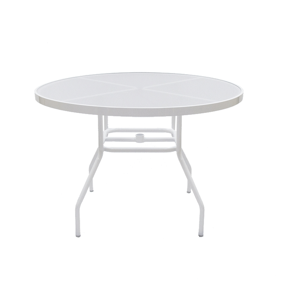 St. Maarten II Acrylic Round Patio Dining Table - Picnic Furniture