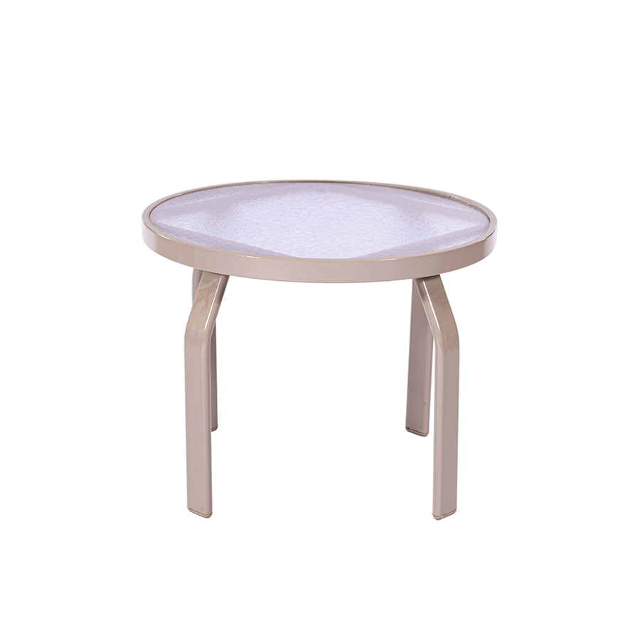 Resort Straight Acrylic Patio Side Table - Picnic Furniture