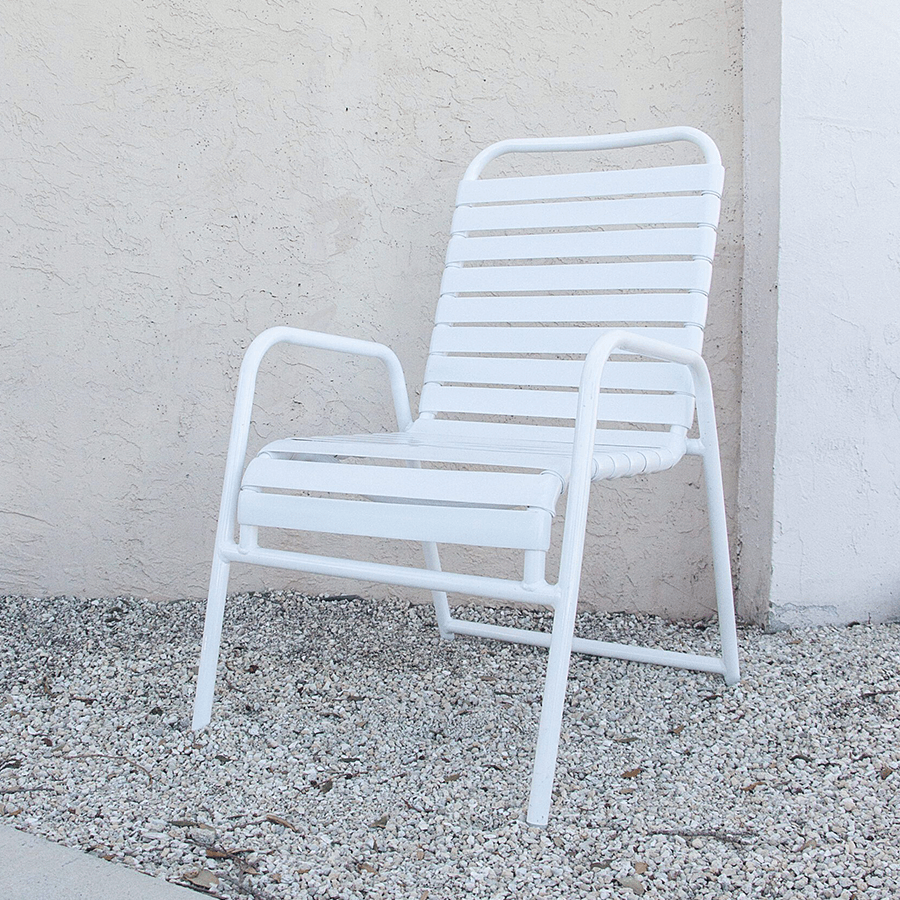 St. Maarten II Vinyl Poolside Dining Chair - Picnic Furniture