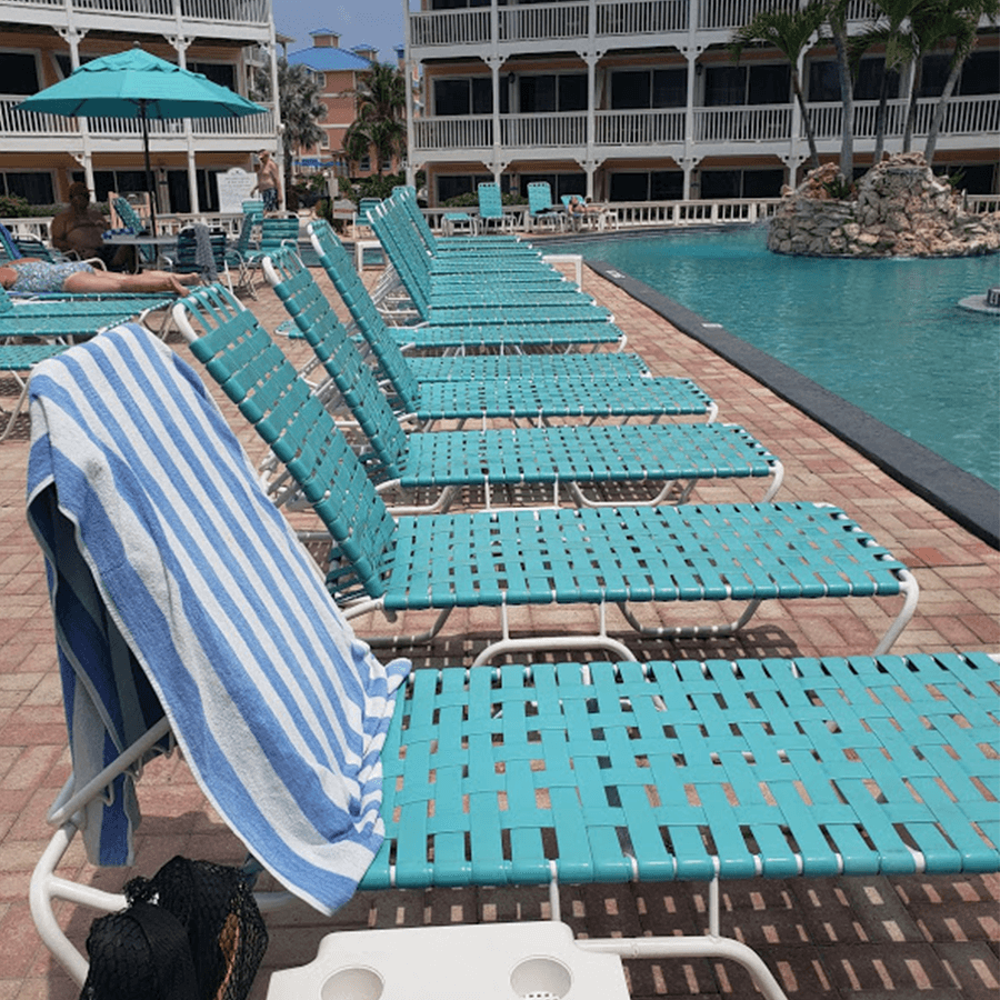 St. Maarten II 16 Inch Elevated Crossweave Vinyl Chaise Lounge - Picnic ...