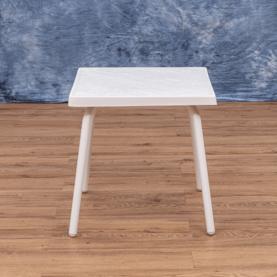 St. Maarten II Straight Fiberglass Square Side Table - Picnic Furniture