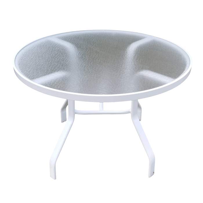 Eclipse Round Acrylic Patio Dining Table - Picnic Furniture