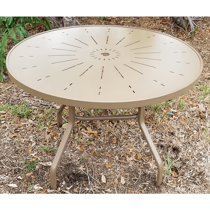 Eclipse Round Punch Top Patio Dining Table - Picnic Furniture