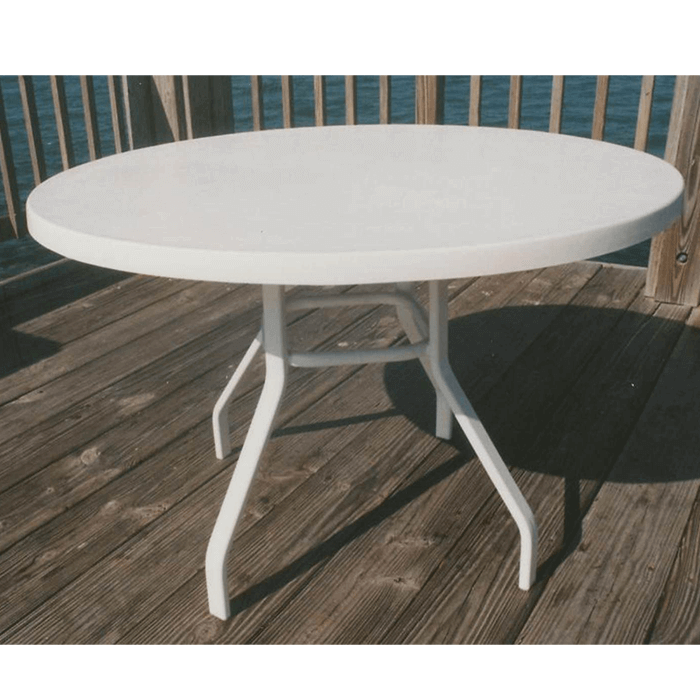 Regal Round Fiberglass Patio Dining Table - Picnic Furniture